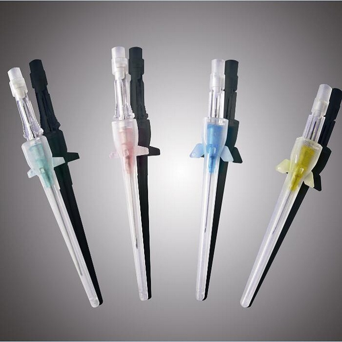 Cánula intravenosa intravenosa médica desechable con alas para ...